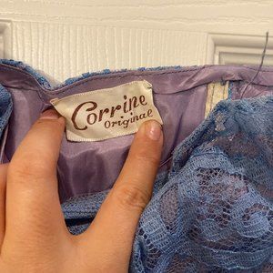 Corrine Original | Dresses | 95 60s Vintage Blue And Purple Dress ...
